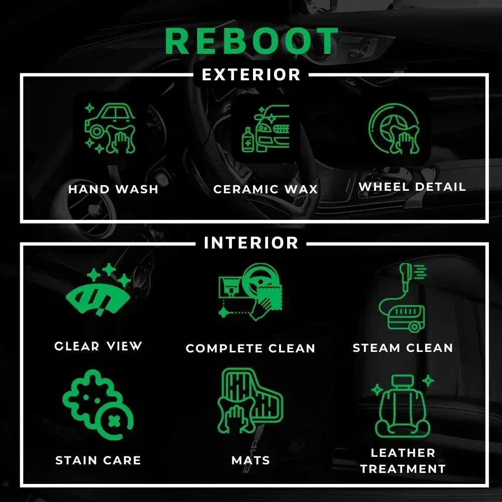 Reboot + Ash & Air Recovery Package - Comprehensive Car Care